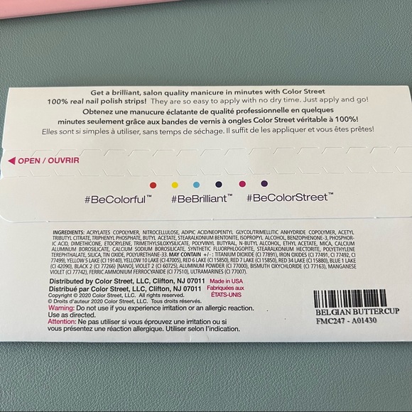 Color Street | Makeup | New Color Street Nail Strips Belgian Buttercup ...